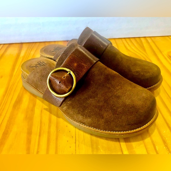 Sofft | Shoes | Sofft Clog Women 9m Brown Billie Comfort Work Travel ...